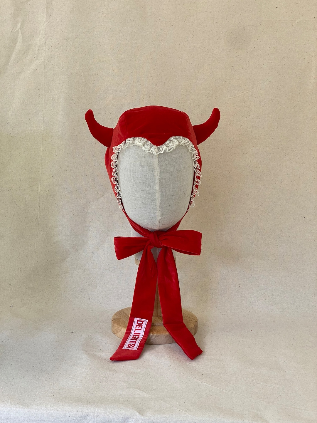 Devil Bonnet red Velvet - Etsy