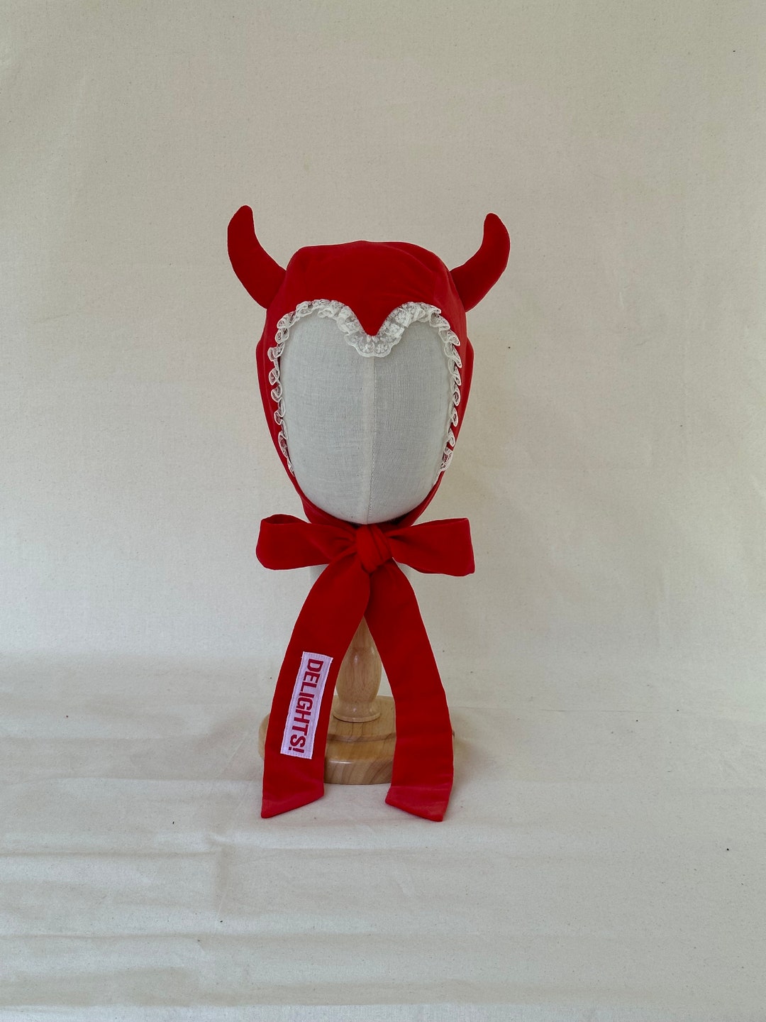 Devil Bonnet red Velvet - Etsy