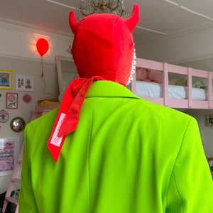 Devil Bonnet red Velvet | Etsy