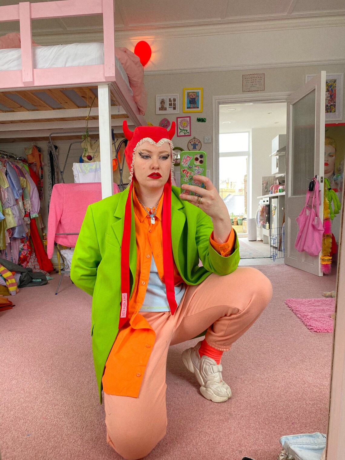 Devil Bonnet red Velvet - Etsy