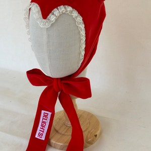 Devil Bonnet (red Velvet) - Etsy