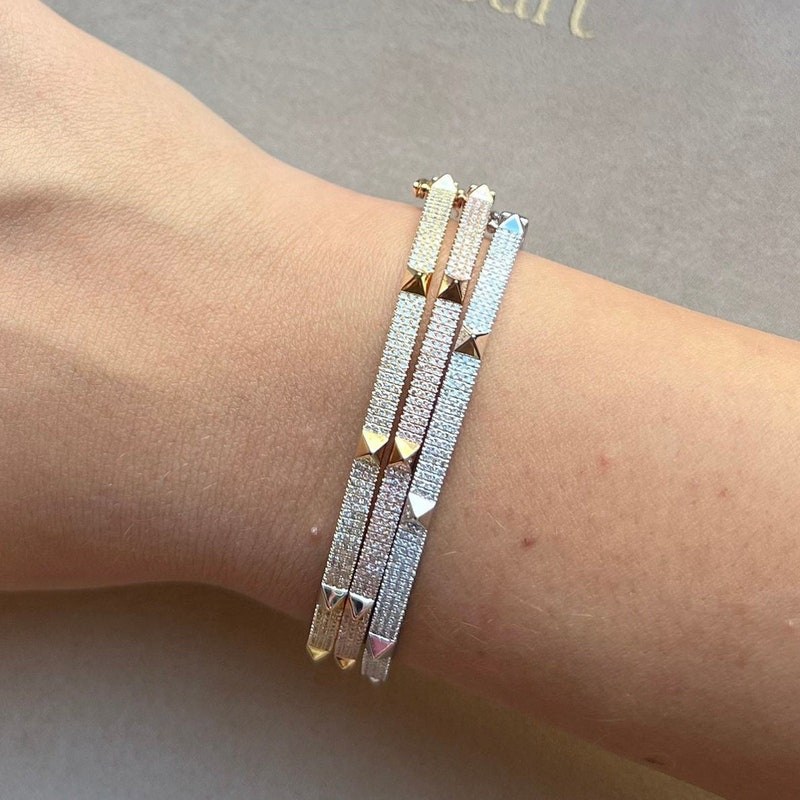 Pyramid Bangle - Etsy