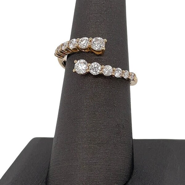 Diamond Cuff Ring - Etsy
