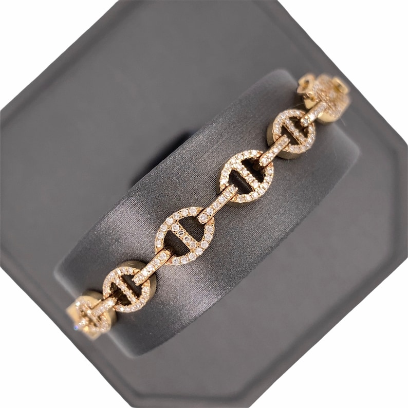 14K Solid Gold, Diamonds, Gemstones, Full Pave Set Diamonds, Gemstones ...