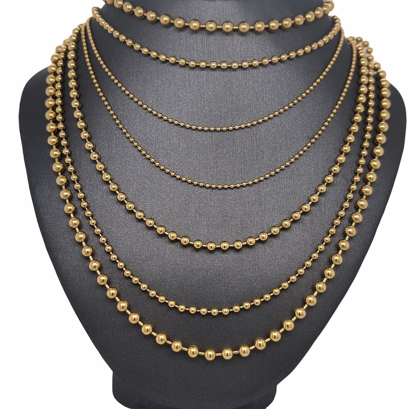 Gold Ball Chain - Etsy UK