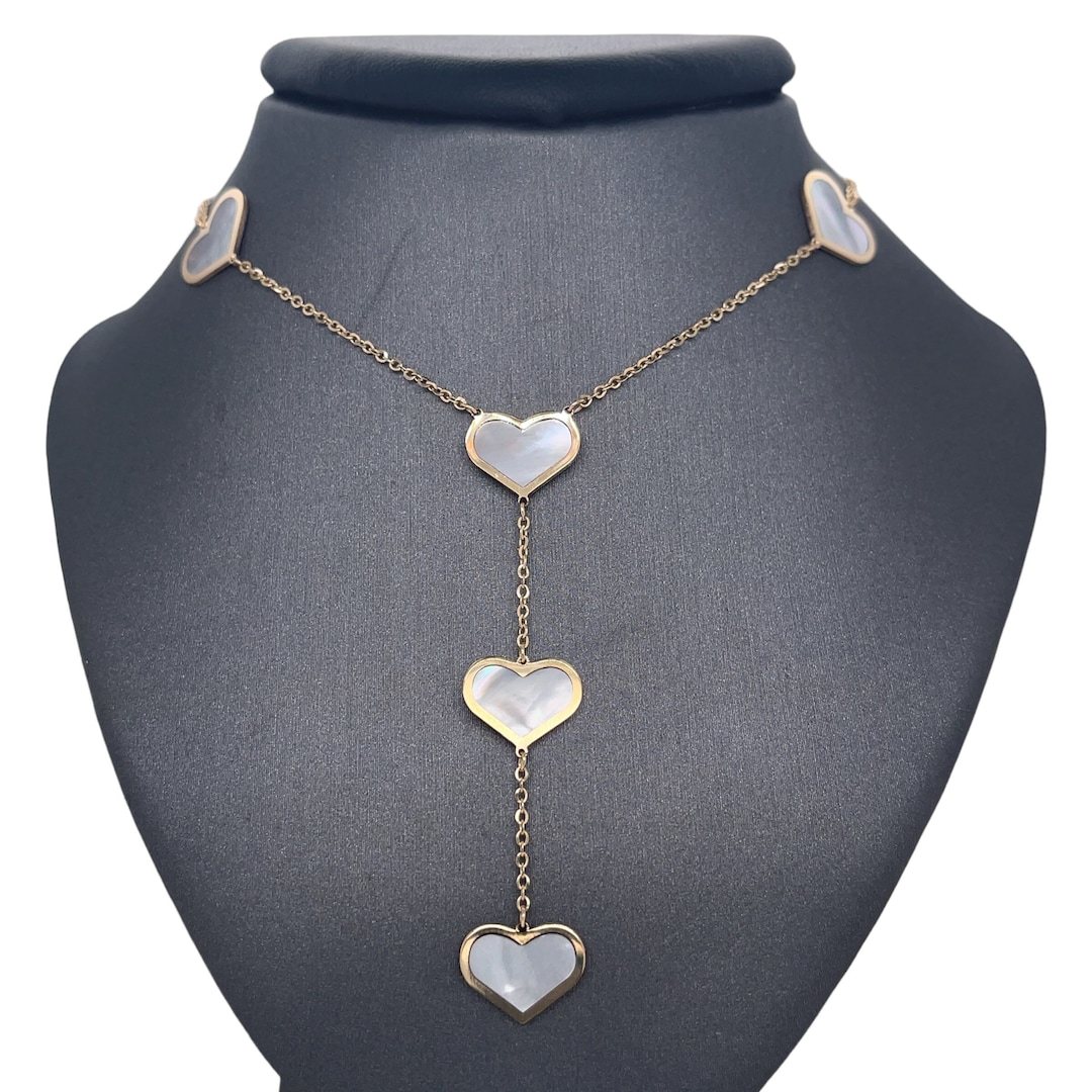 14K Italian Yellow Gold Lionheart™ Signature Mother of Pearl Heart ...