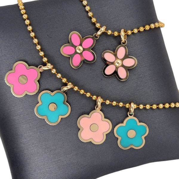 Gold Flower Charm - Etsy