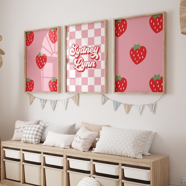 Nursery Strawberry Decor - Etsy