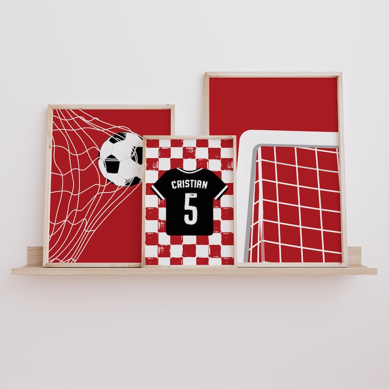 Personalized Soccer Nursery Prints - Set of 3 Prints | Choose Your ...