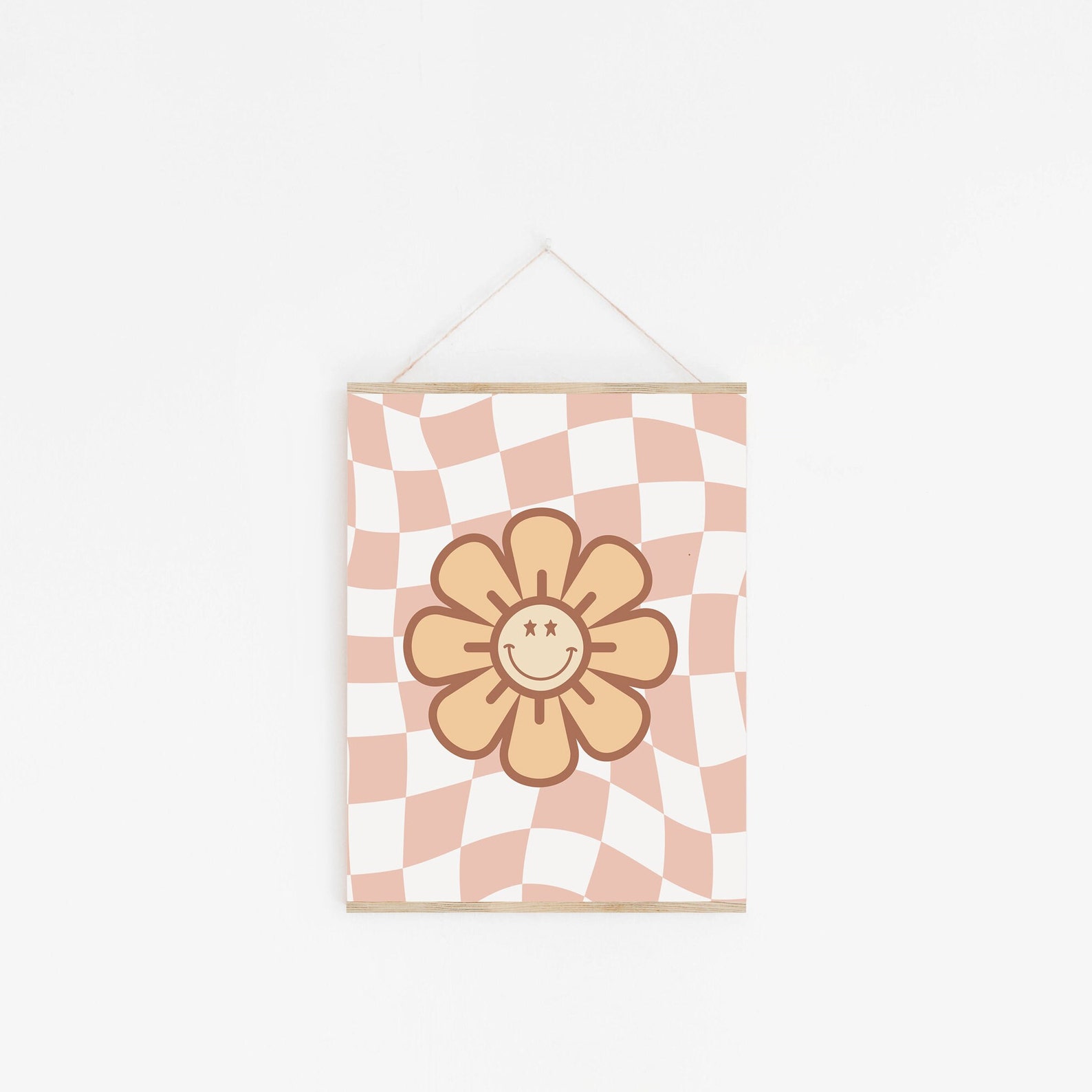 Print for Little Girls Room, Groovy Custom Name, Daisy Poster, Toddler ...