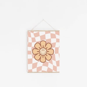 Print for Little Girls Room, Groovy Custom Name, Daisy Poster, Toddler ...