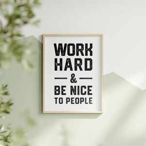 Retro Wording Art, Inspirational Quotes, Boys Room Decor, Black and ...