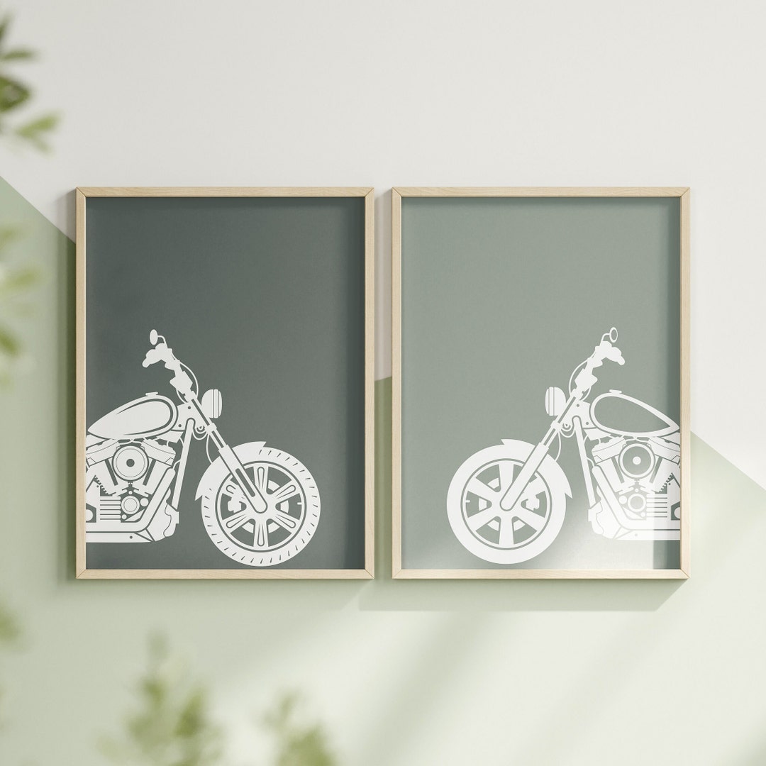 Chopper Print, Chopper Wall Art, Minimalist Poster, Motorcycle ...