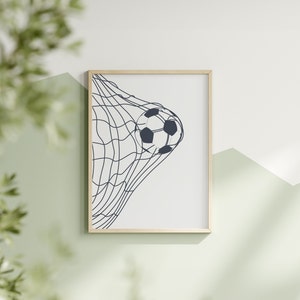 Soccer Prints, Set of 6 Posters, Sport Nursery Decor, Jersey Name ...