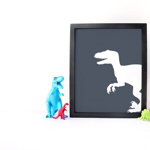 Dinosaur Printable Set, T-rex Print, Spinosaurus Poster, Velociraptor ...