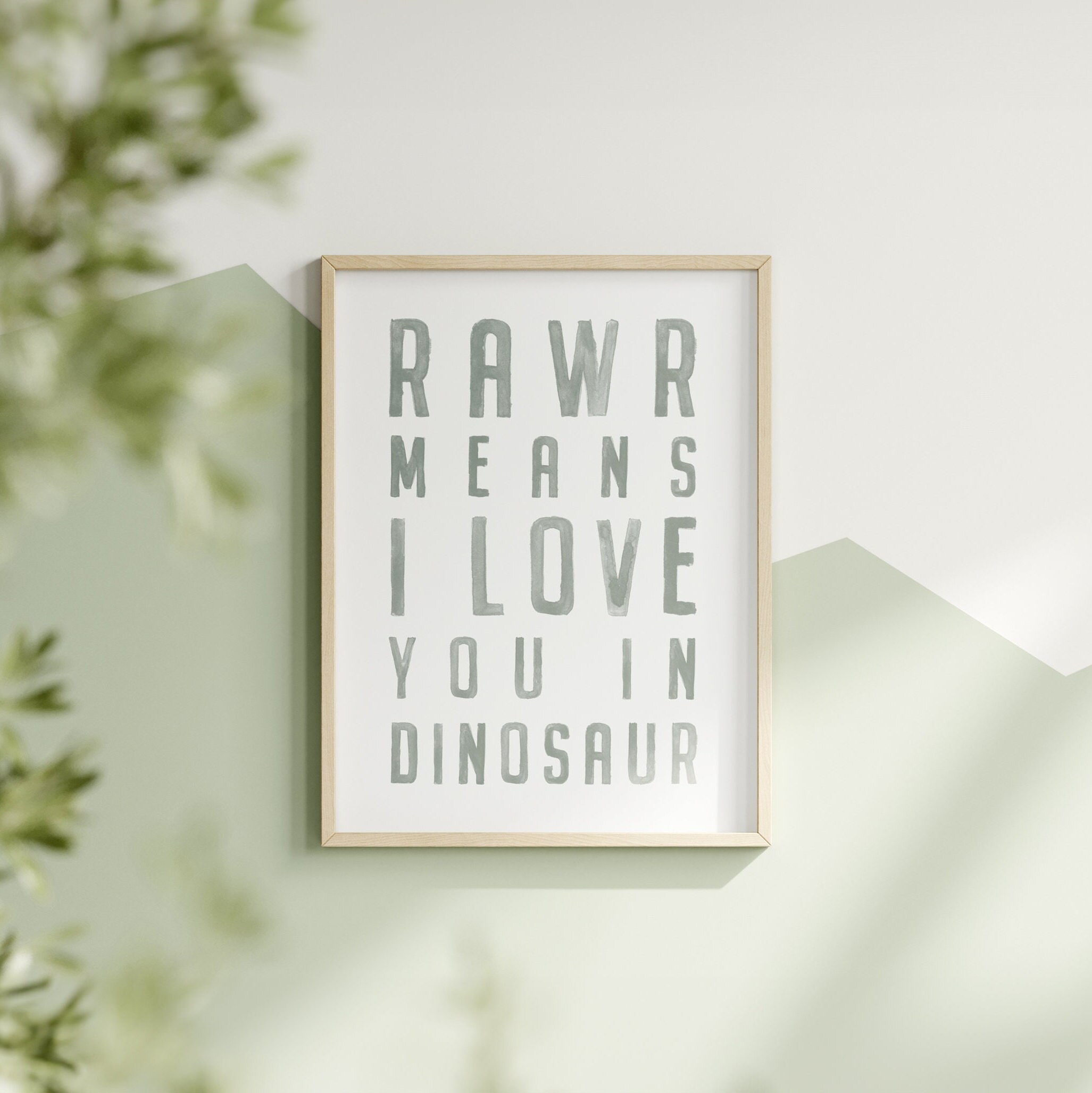 Rawr Dinosaur I Love You