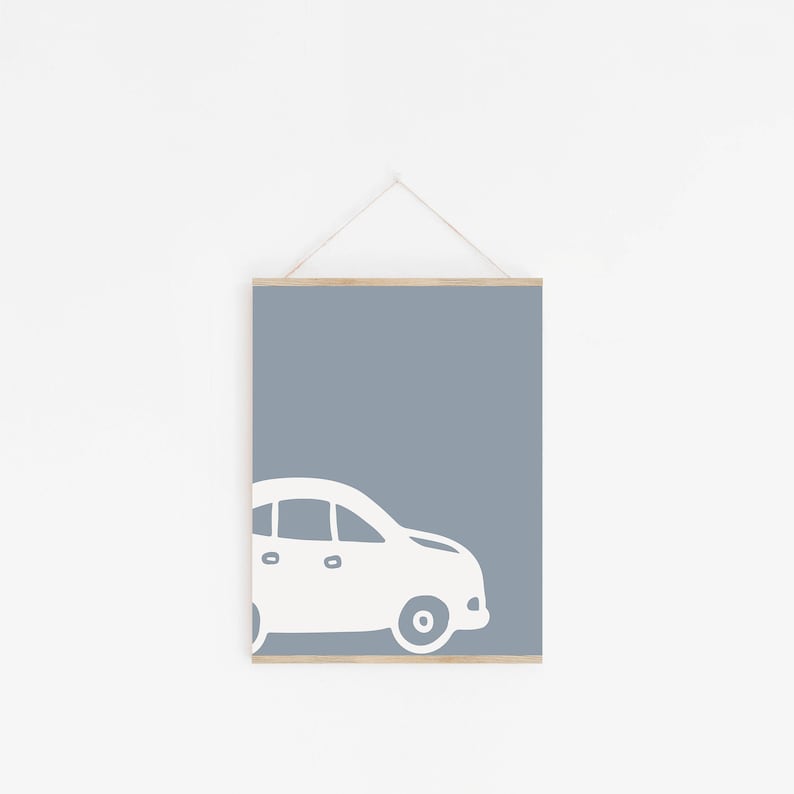 Set of 3 Car Prints Boys Room Posters Vehicle Wall Decor - Etsy