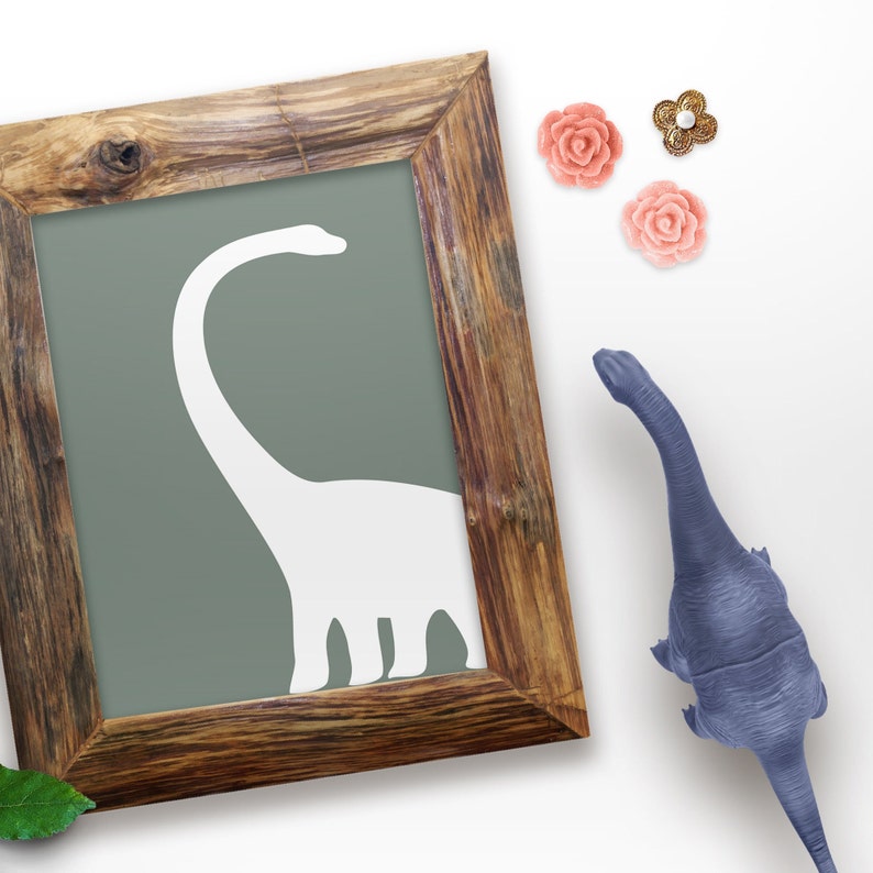 Set of 4 Dinosaur Prints T-rex Print Triceratops Poster - Etsy