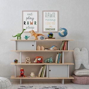 Dinosaur Bundle Dinosaur Nursery Wall Art Dinosaur Decor - Etsy