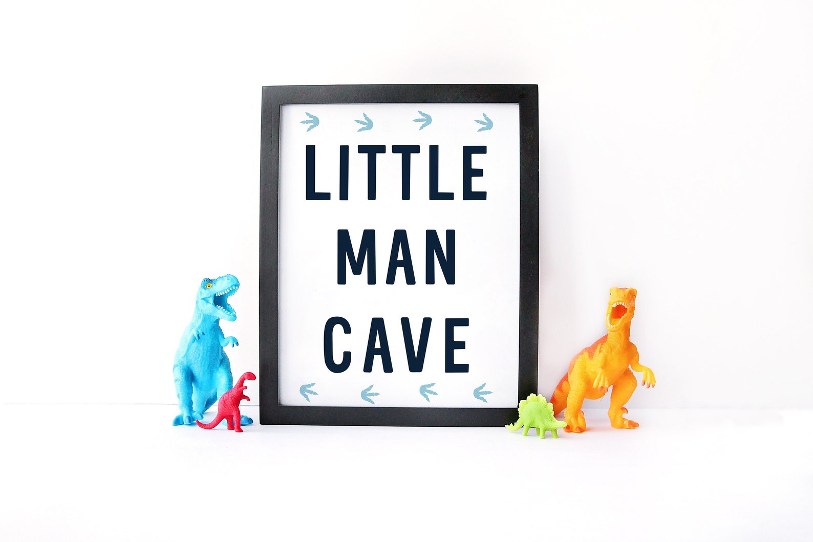 Dino Blue Wall Art Navy Blue Printables Dinosaur Set 3 - Etsy