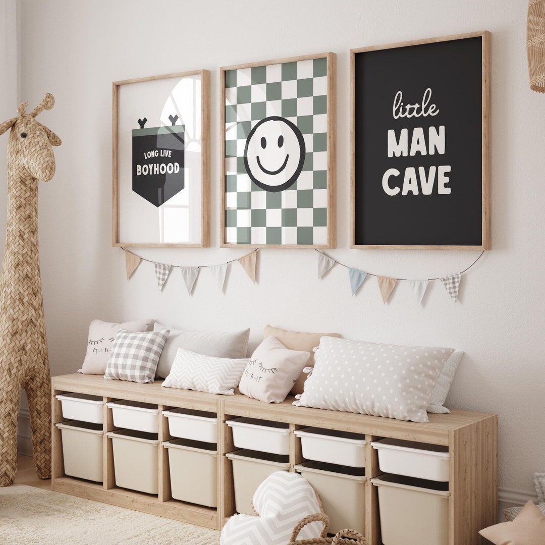 Boy Nursery Decor Prints: Long Live Boyhood, Man Cave (digital Download ...