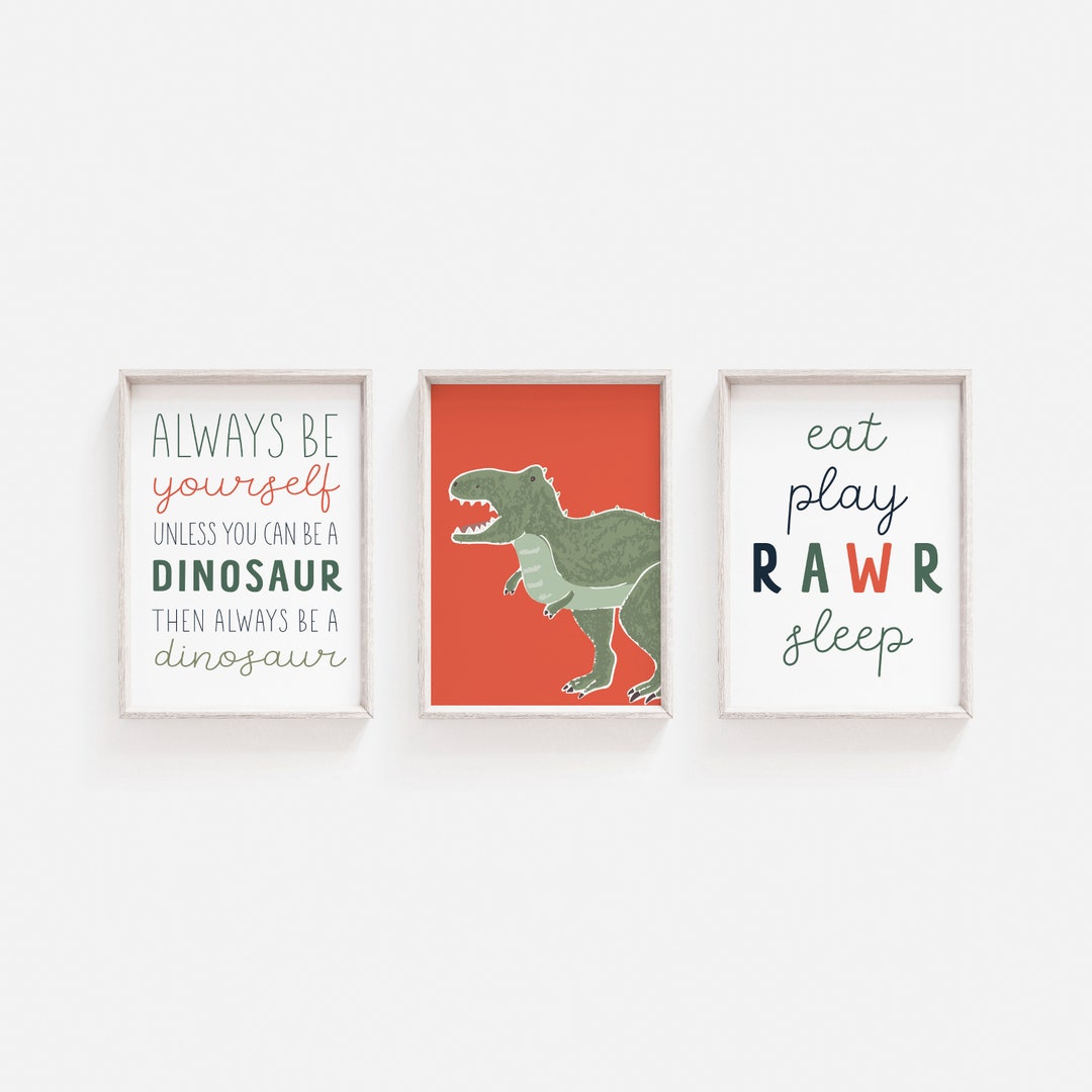 Dino Poster, Dinosaur Print, Dinosaur Wall Art, Nursery Printable ...