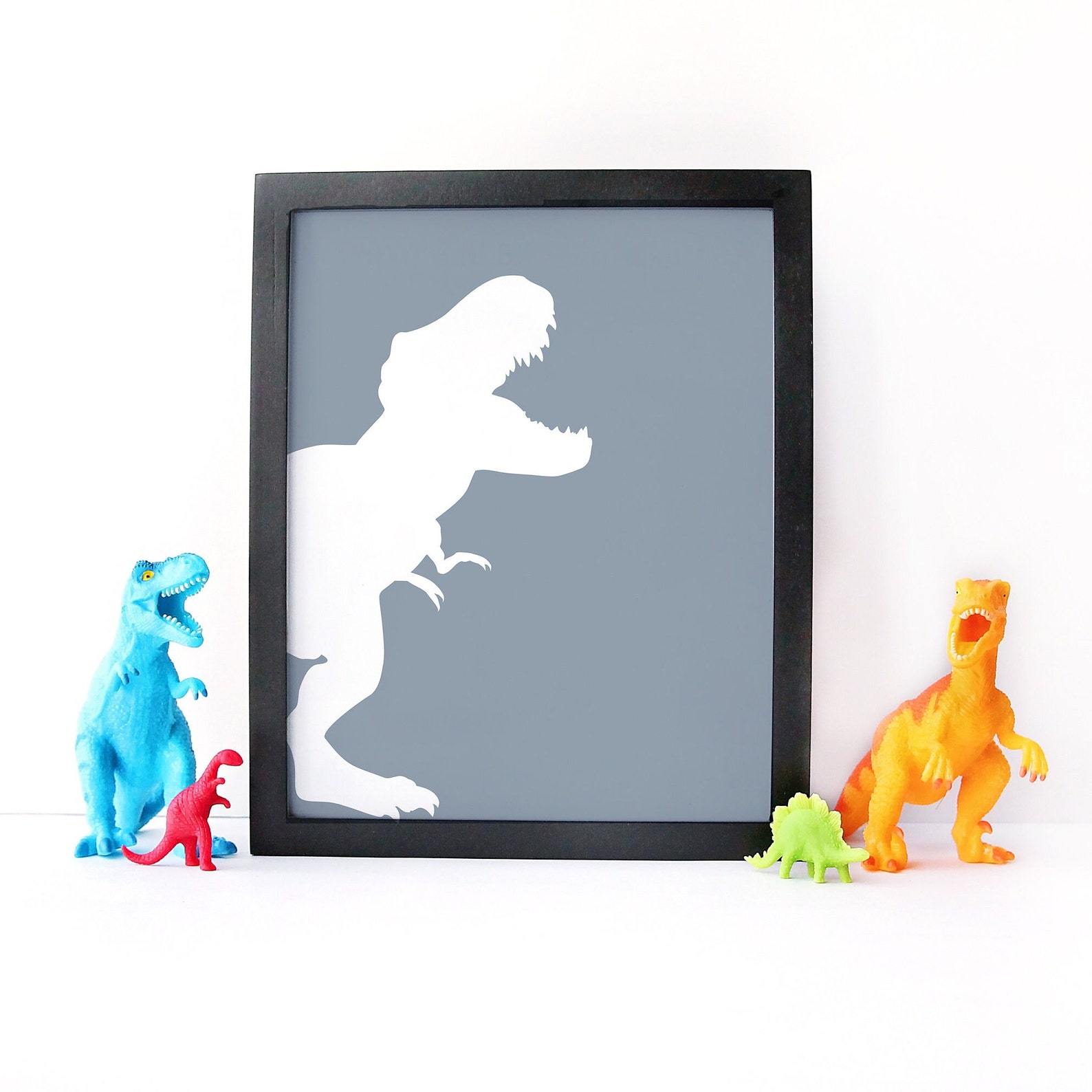 Dinosaur Printable Set T-rex Print Spinosaurus Poster - Etsy