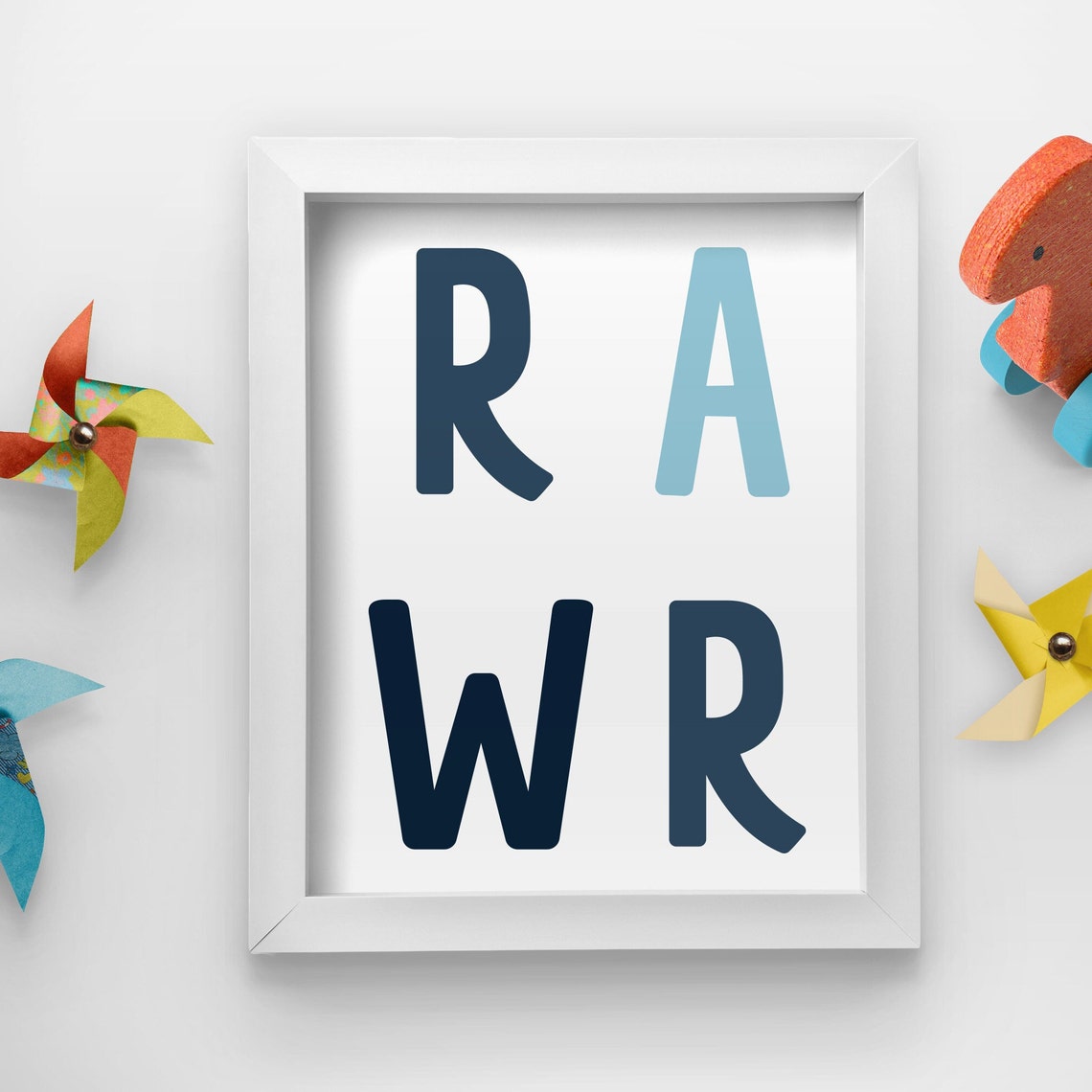 Dinosaur Printables Blue Dino Prints Set of 3 Printables - Etsy