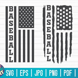 Baseball Distressed Flag SVG, Baseball American Flag SVG, American Flag ...