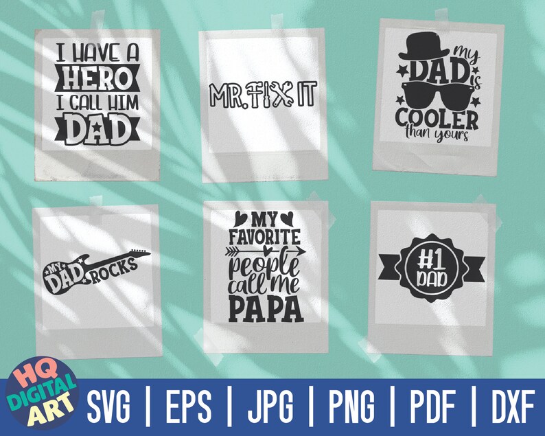 Dad Quotes SVG Bundle 30 Designs Father's Day Quotes - Etsy