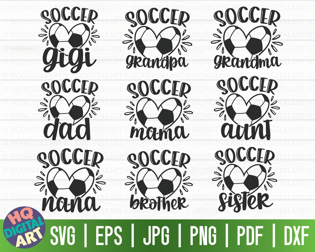 Soccer Family SVG / Soccer SVG / Cut File / Clipart / Printable ...