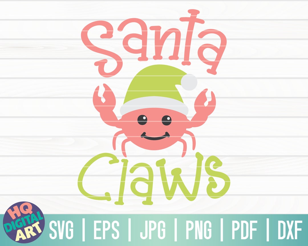 Santa Claws SVG / Tropical Christmas Svg / Christmas in July Svg ...