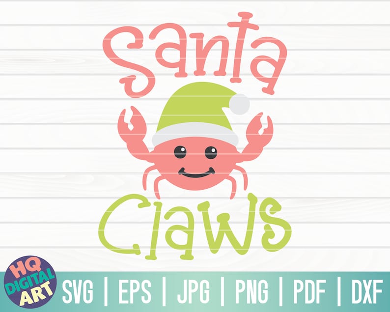 Santa Claws SVG Tropical Christmas Svg Christmas in July - Etsy