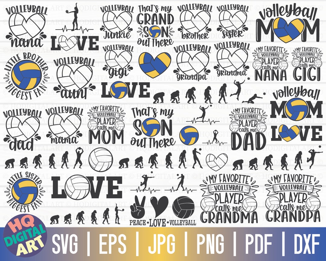 Volleyball SVG Bundle ONE / Volleyball SVG / Volleyball Family Svg ...