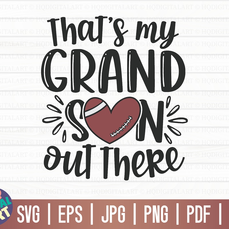 Thats My Grandson Football Svg - Etsy