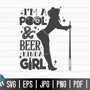 Pool SVG Bundle TWO / Pool Player SVG / Pool Lover Svg / Cut Files for ...