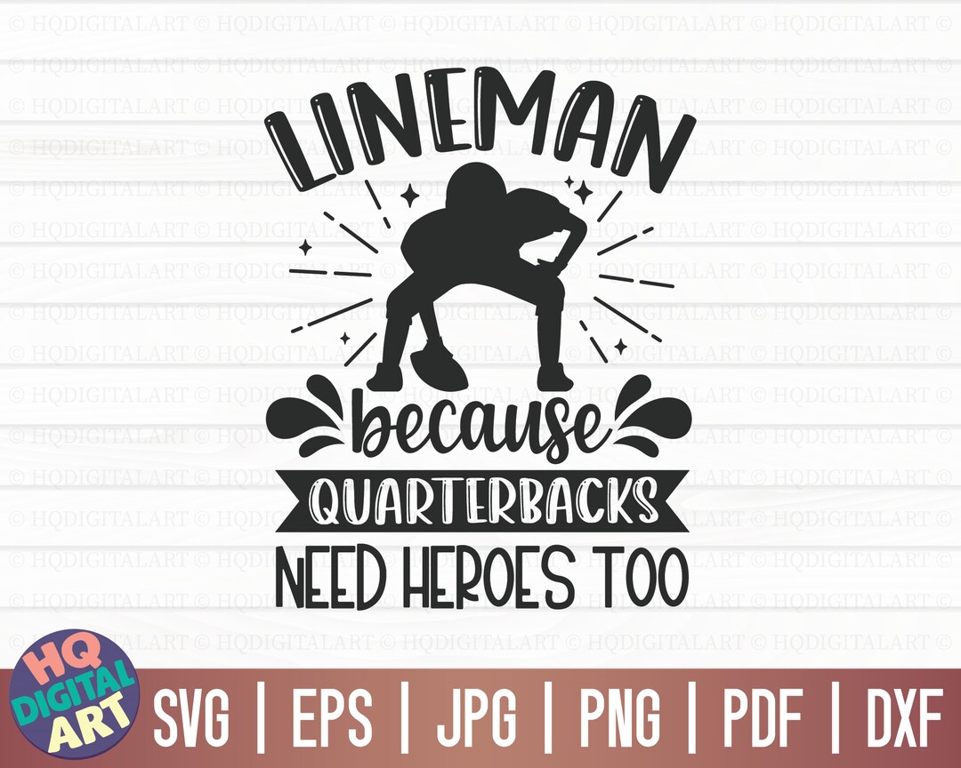 Football Lineman SVG / Football SVG / Cut File / Clipart / Printable ...