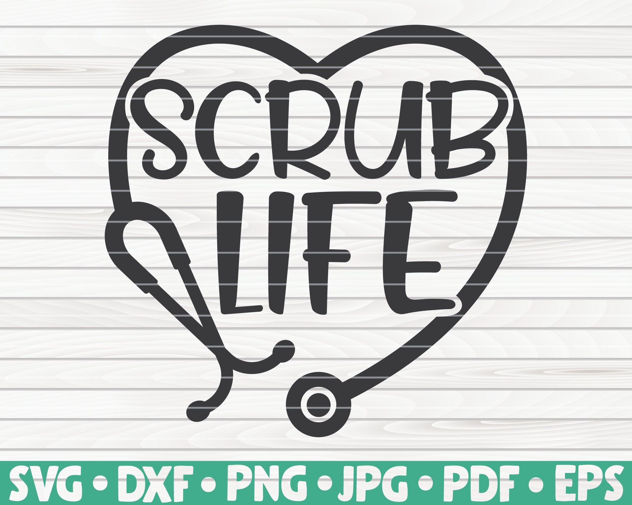Scrub Life SVG Nurse Life Saying Cut File Clipart | Etsy