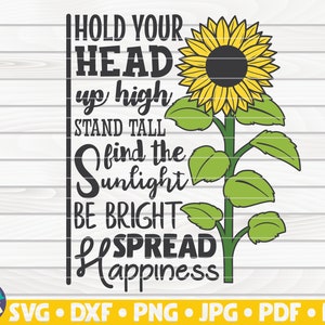 Sunflower Quotes Bundle SVG / 21 Designs / Free Commercial Use / Cut ...