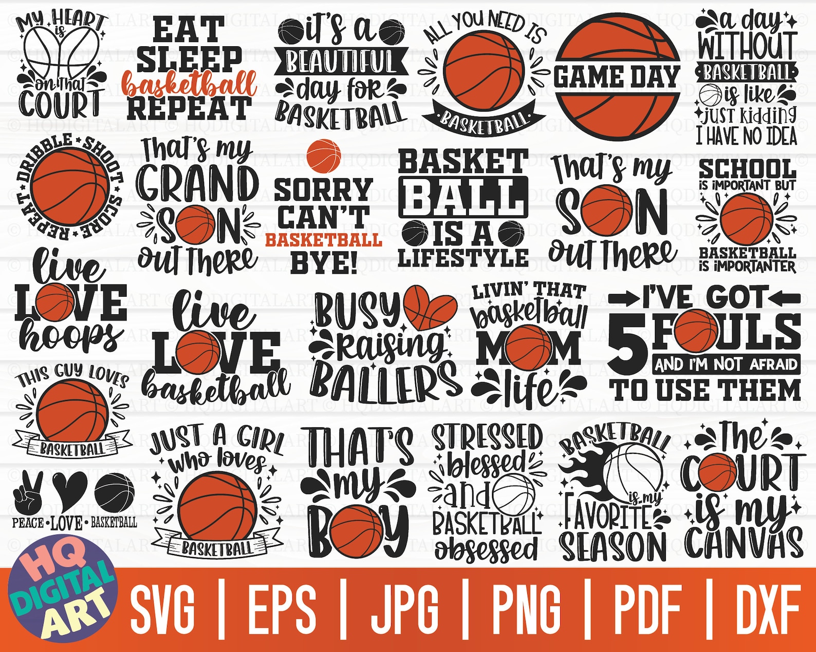 Basketball SVG Bundle TWO / Basketball T-shirt SVG / Cut File / Clipart ...