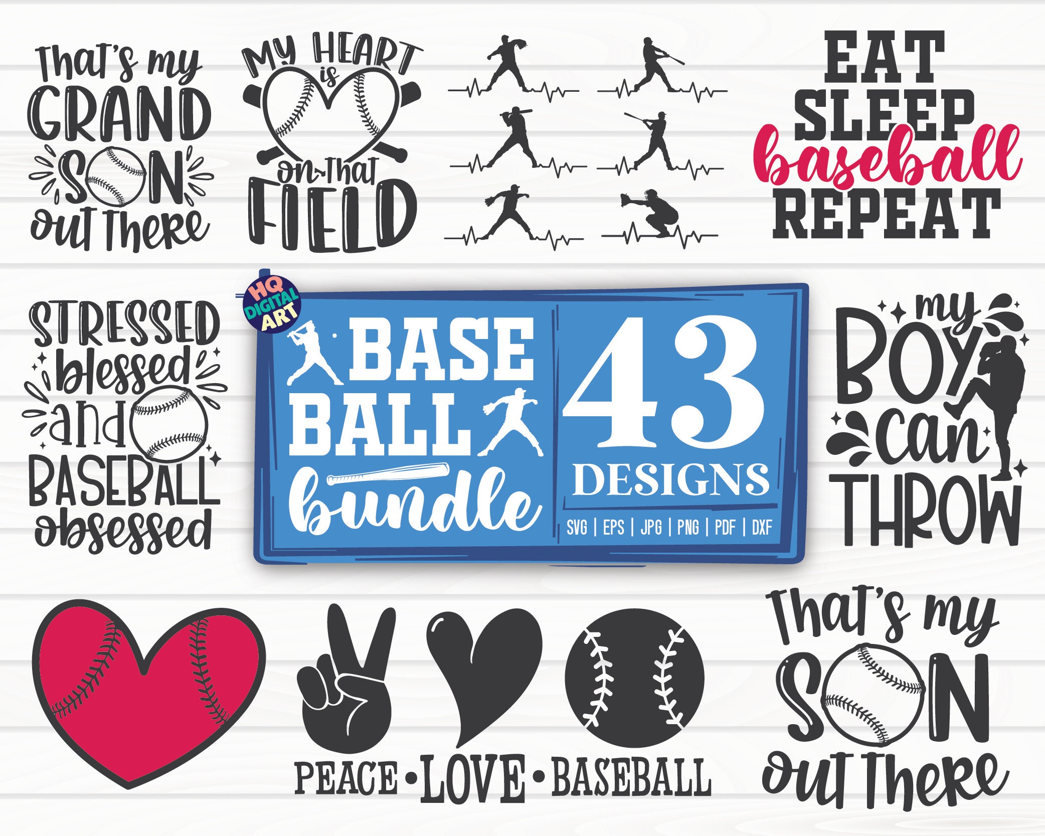 Baseball SVG Bundle / Baseball Mom SVG / Baseball T-shirt SVG / Cut ...
