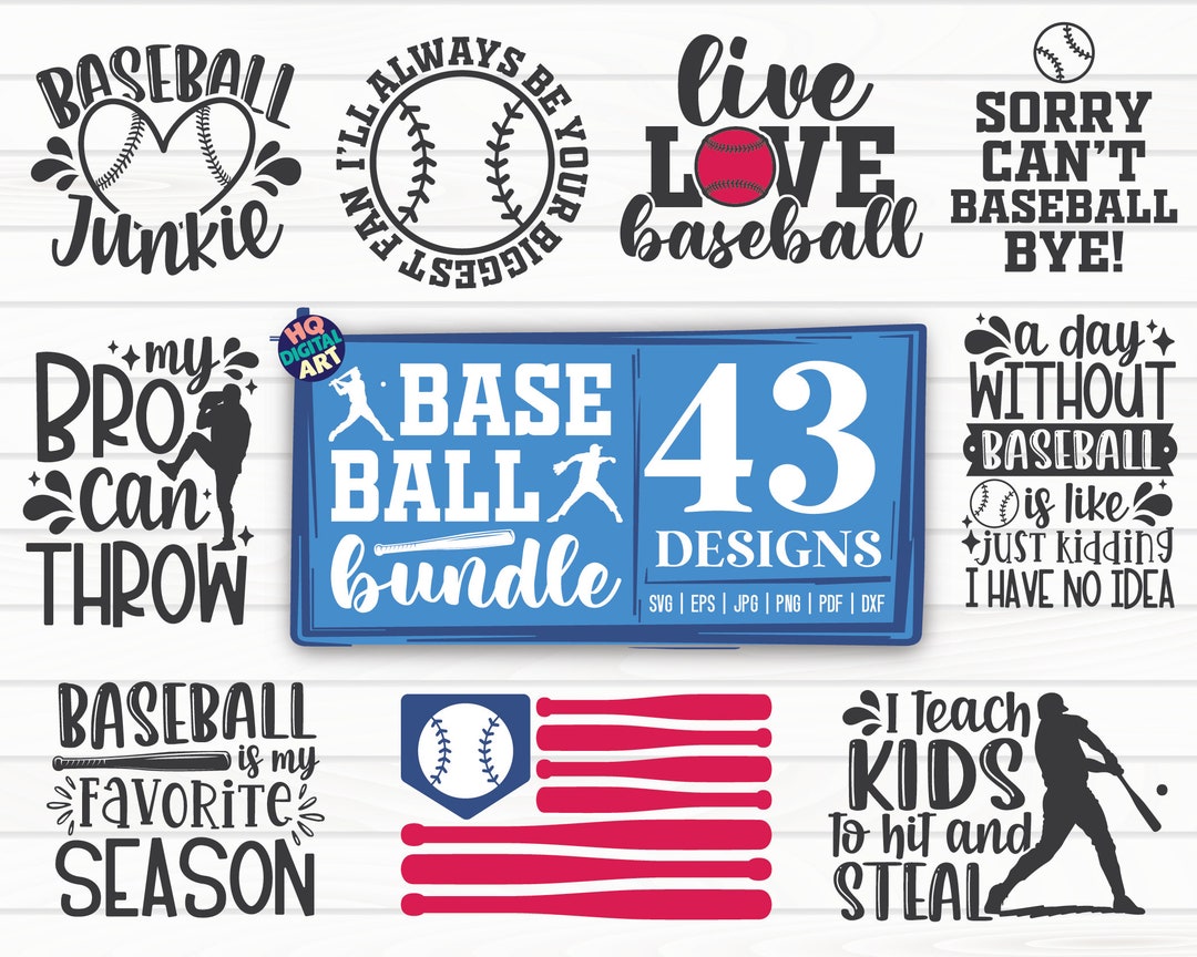Baseball SVG Bundle / Baseball Mom SVG / Baseball T-shirt SVG / Cut ...