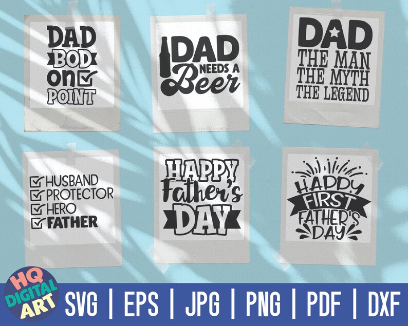 Dad Quotes SVG Bundle 30 Designs Father's Day Quotes - Etsy