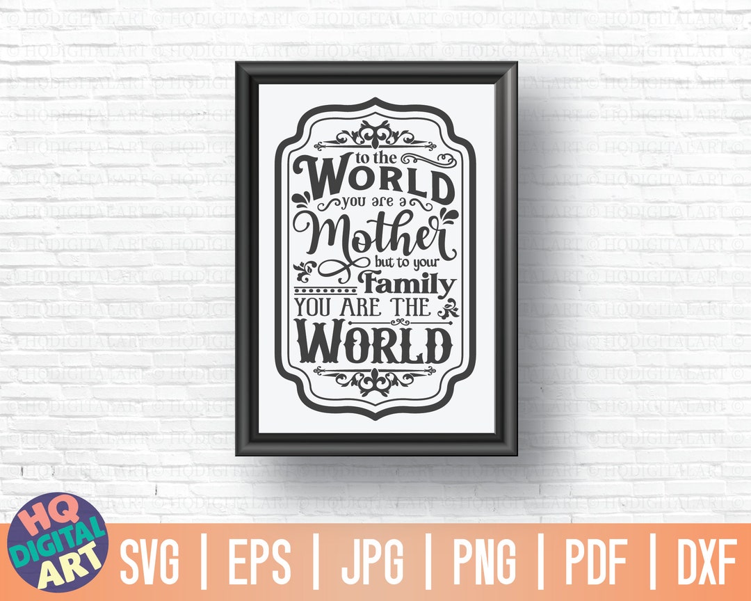 Mom Sign SVG / Mother Quote SVG / Mother's Day Sign SVG / Gift for Mom ...