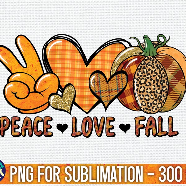 Peace Love Fall - Etsy