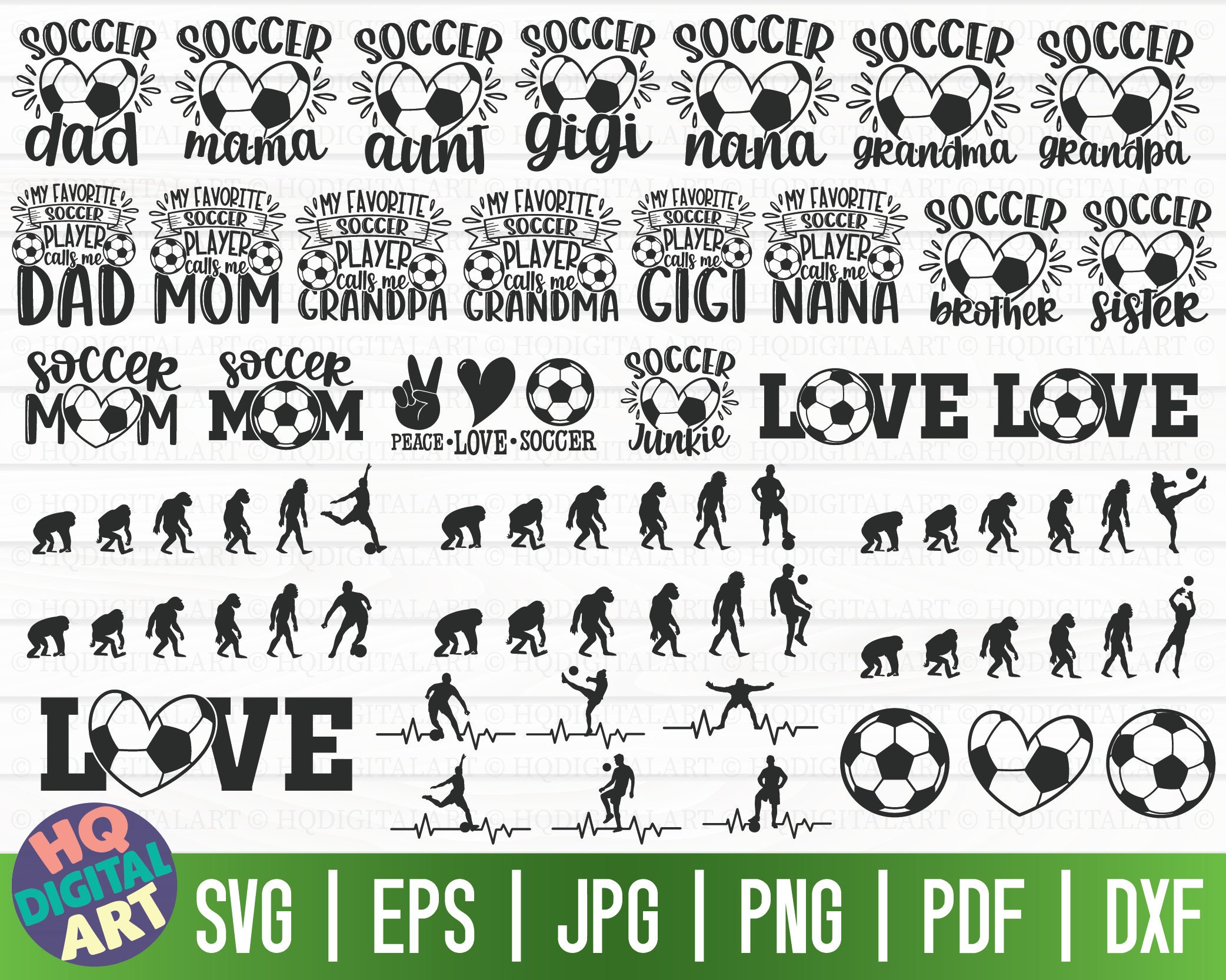 Soccer SVG Bundle ONE / Soccer SVG / Soccer Family Svg / Cut File ...