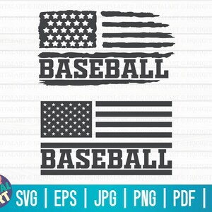 Baseball Distressed Flag SVG, Baseball American Flag SVG, American Flag ...