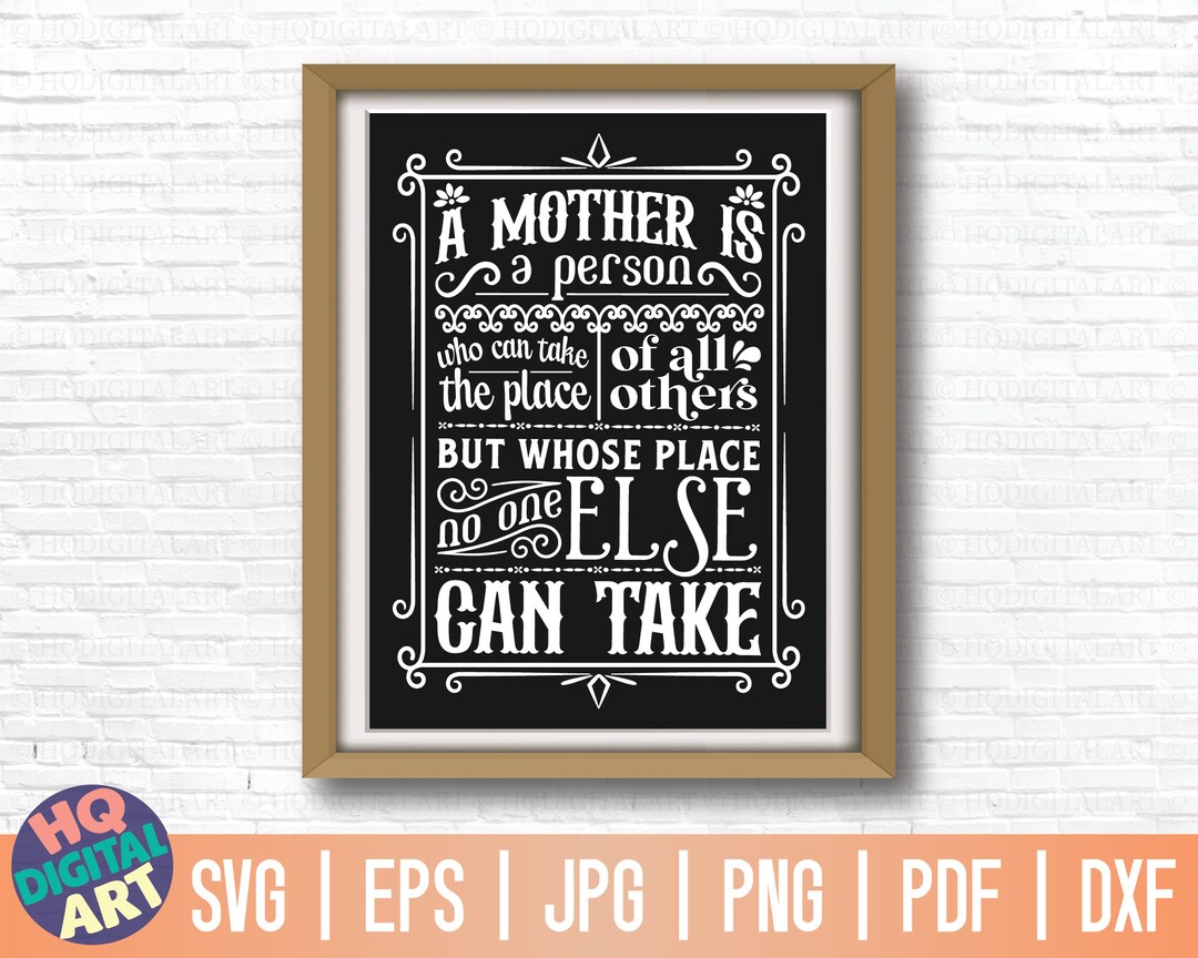 Mom Sign SVG / Mother Quote SVG / Mother's Day Sign SVG / Gift for Mom ...