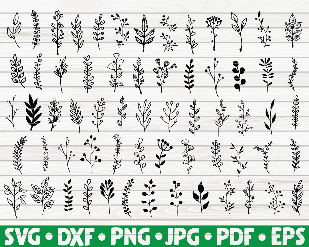 63 Branches Bundle SVG / Cut File / Clipart / Printable / Vector ...