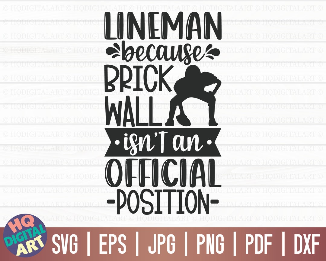 Football Lineman SVG / Football SVG / Cut File / Clipart / Printable ...